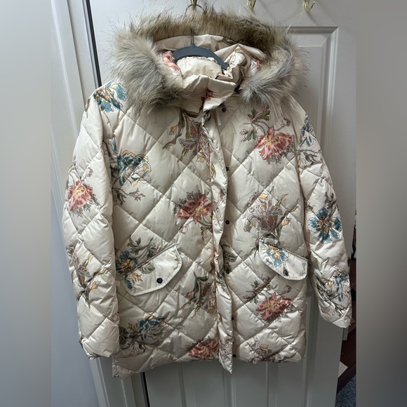 Sundance | Jackets & Coats | Sundance Women Size L Offwhite Floral ...